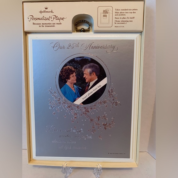 Hallmark | Wall Decor | Vintage Hallmark Personalized Plaque Our 25th ...
